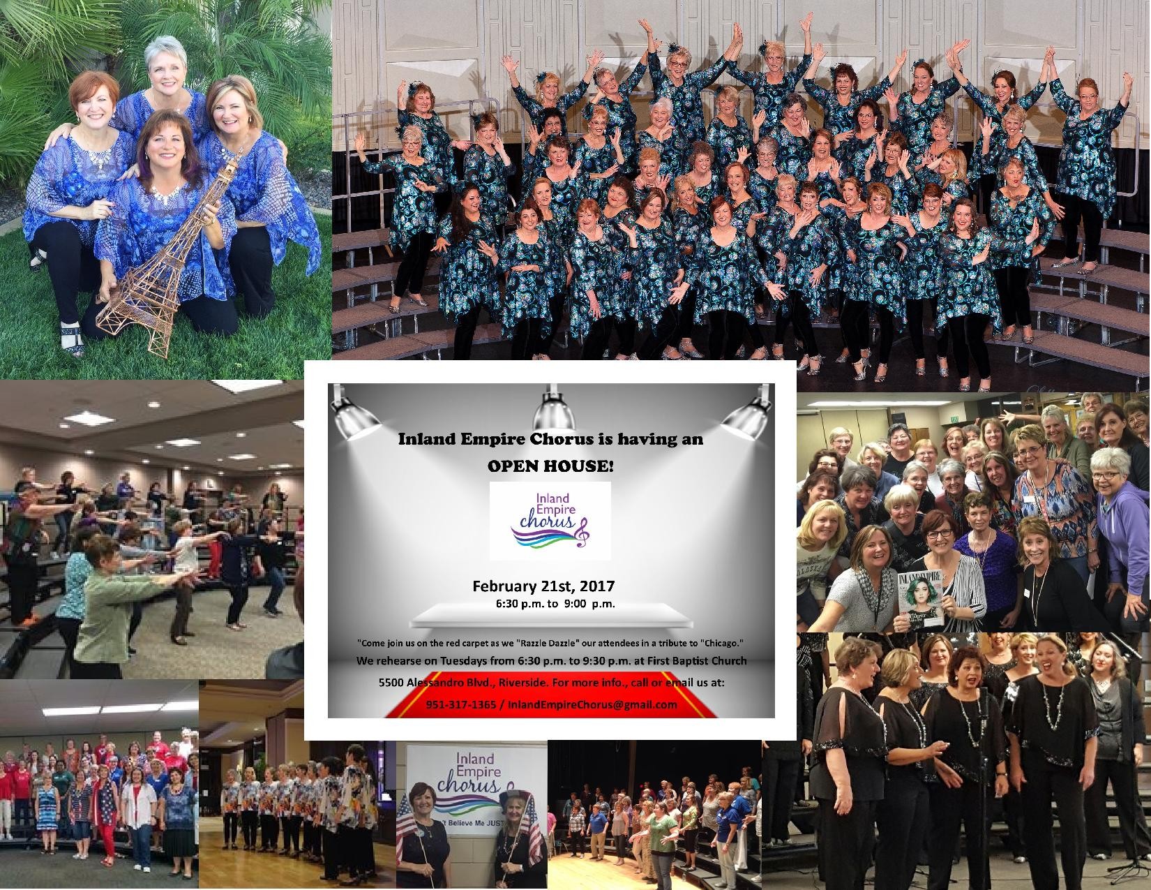 Open House - Feb 21, 2017 | Inland Empire Chorus